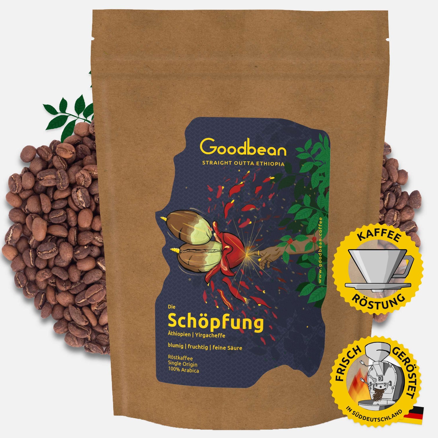 milder Kaffee, frisch geröstet, premium Kaffee ️☕️ Goodbean.coffee