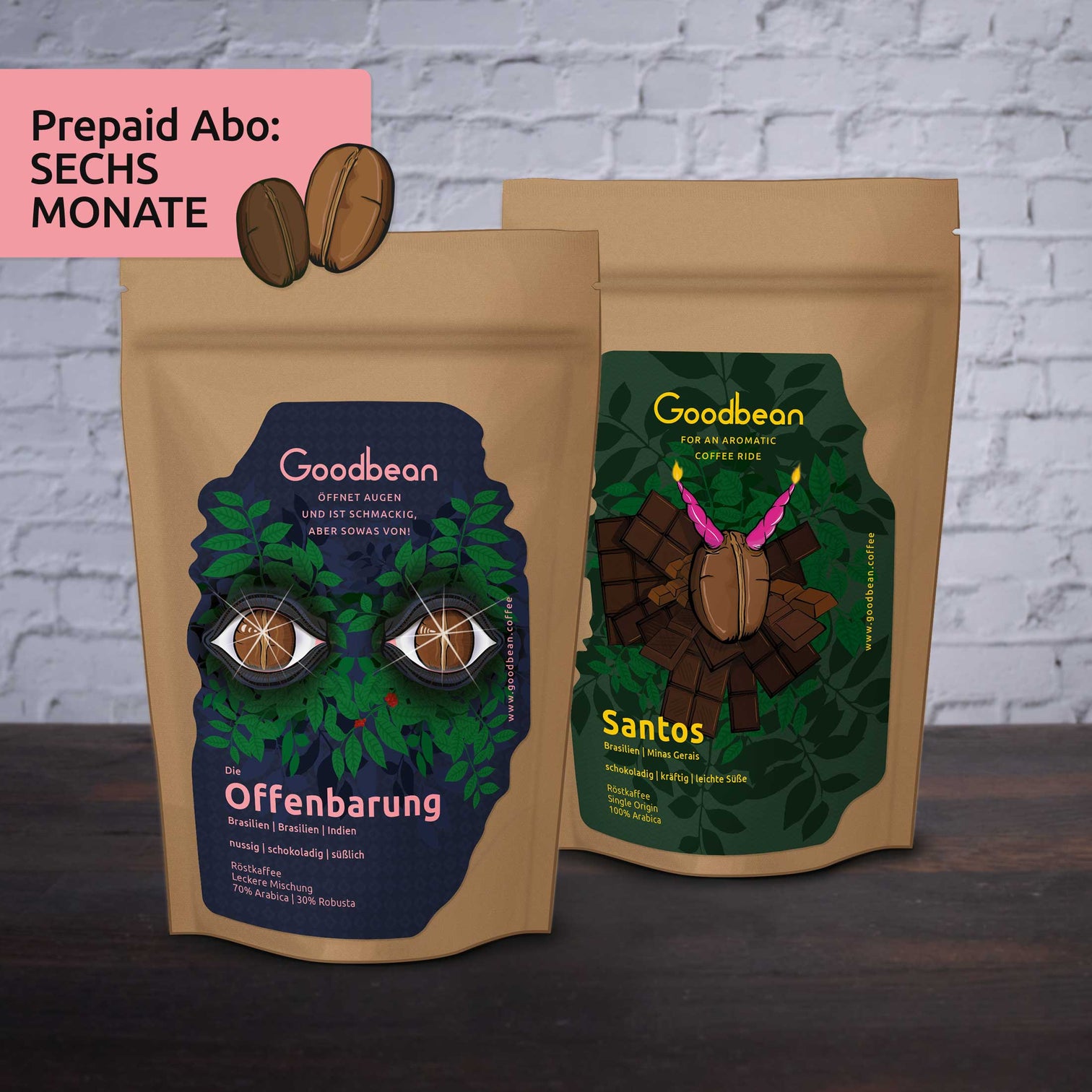 Goodbean's Kaffee Abo für Unternehmen oder für Zuhause - Spare 12%